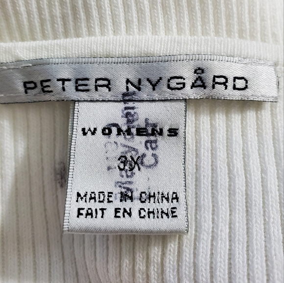 Peter Nygard | Sweaters | Peter Nygard Embellished Yoke Ribbed Sweater ...